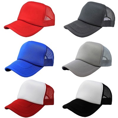 Pack Of 30 Adjustable Trucker Hat Caps Mix Colors : Target