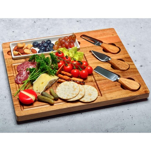 Picnic At Ascot Personalized Bamboo Charcuterie Cheese Board : Target
