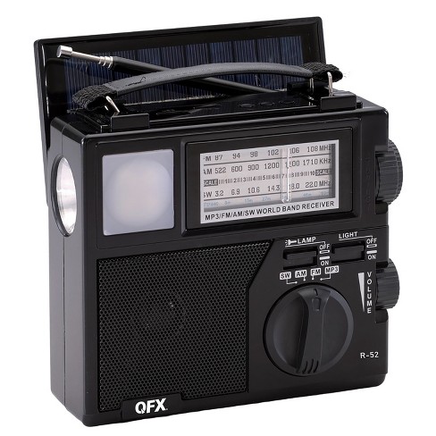 Qfx® Portable Am/fm/shortwave Radio With Bluetooth®, Flashlight, And ...