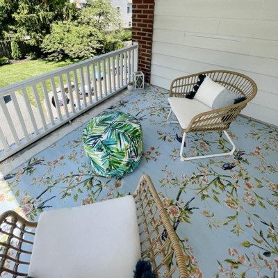 5' X 7' Outdoor Rug Singing Birds - Threshold™ : Target