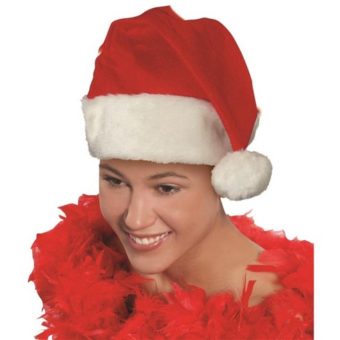 Forum Novelties Deluxe Santa Hat Christmas Costume Accessory One Size ...