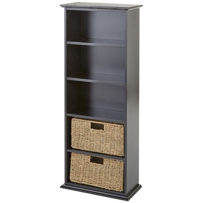 Costway 47-inch Tall Bookshelf Modern Geometric Bookcase With Open ...