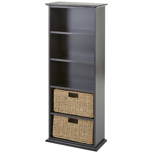 The Lakeside Collection Bookcases With 5 Baskets : Target