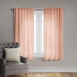 108"x50" Lillian Twisted Tab Lined Light Filtering Curtain Panel Taupe ...