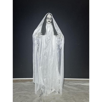 Syncfun 67’’ Halloween Animatronics Standing Bride Ghost Decoration ...