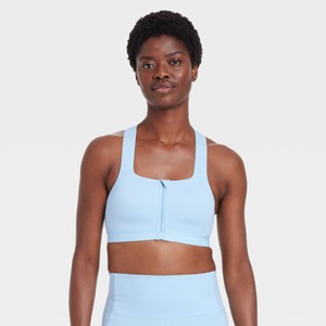 Women's Sculpt High Support Zip-front Sports Bra - All In Motion™ Light ...