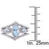 EVERLY JEWELRY | Sterling Silver 1.43 CT TGW Leaf and Round-Shaped ...