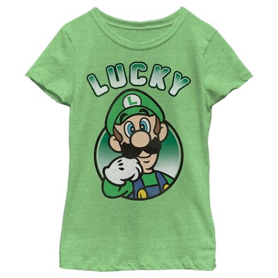 Girl's The Super Mario Bros. Movie Luigi You Just Got Luigi'd T-shirt ...
