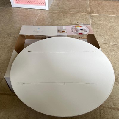 Round Decorative Wall Shelf With Beading - White - Cloud Island™ : Target