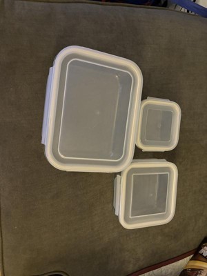 8pc (set Of 4) Glass Food Storage Container Set Clear - Figmint™ : Target