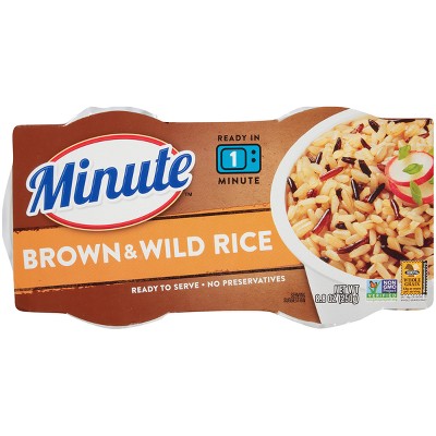 Minute Rice Gluten Free Brown & Wild Rice Microwaveable Bowl - 8.8oz ...