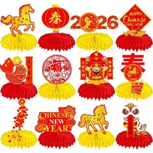 10 Pcs Chinese New Year Centerpiece Year of The Horse 2026 Table ...