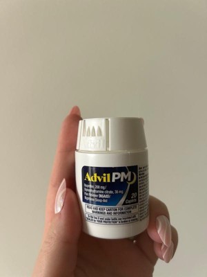 Advil Pm Pain Reliever/nighttime Sleep Aid Caplets - Ibuprofen (nsaid ...