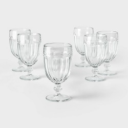12pc Glass Tremont Tall And Short Faceted Tumbler Set - Threshold™ : Target