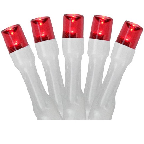 Northlight Battery Operated Led Christmas Lights - Red - 9.5' White ...