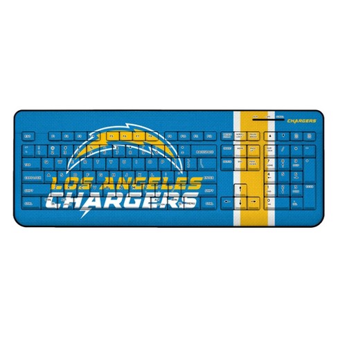 Keyscaper Los Angeles Chargers Stripe Wireless Usb Keyboard : Target