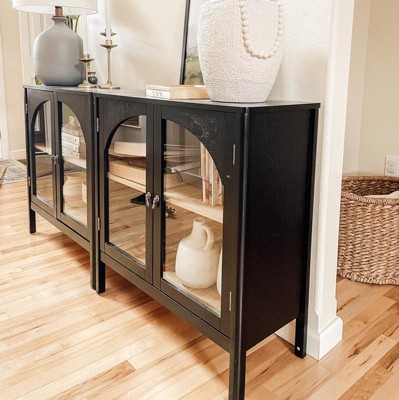 New Bedford 2 Door Accent Cabinet Black - Threshold™ : Target