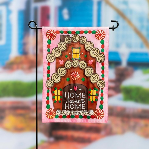 Evergreen Home Sweet Home Applique Garden Flag 12 X 18 Inches Indoor ...