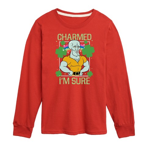 Spongebob Squarepants Charmed I'm Sure Long Sleeve Graphic T-shirt ...