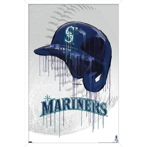 Trends International Mlb Seattle Mariners - Drip Helmet 22 Framed Wall ...