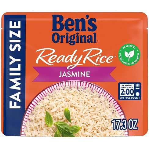 Ben's Original Jasmine Ready Rice Family Size - 17.3oz : Target