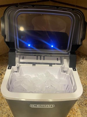 Iceman Dual-size Countertop Bullet Ice Machine W/ 0.88lb Capacity ...