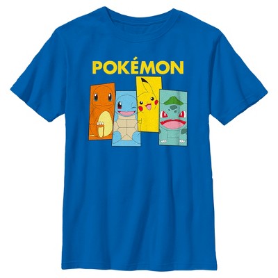 Boy's Pokemon Character Boxes T-shirt - Royal Blue - X Large : Target