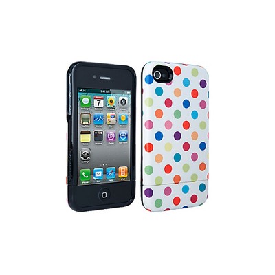 Verizon Broodie Hard Cover Case For Iphone 4/4s (multicolor Polka Dot ...