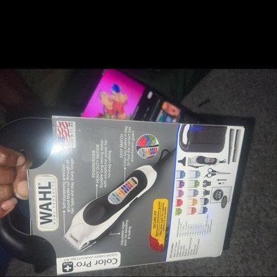 Wahl Color Pro Plus Corded Electric Hair Clipper Set With Color Coded ...