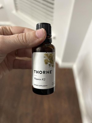 Thorne Vitamin K2 Liquid (1 Mg Per Drop) - Concentrated Vitamin K2 ...