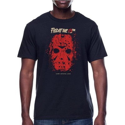 Friday the 13th Men's Red Jason Mask Camp Crystal Lake T-Shirt : Target