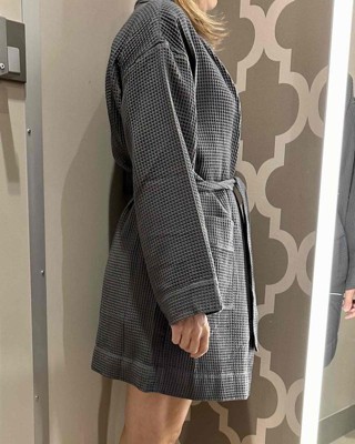 Women's Waffle Robe - Auden™ Light Gray 3x/4x : Target