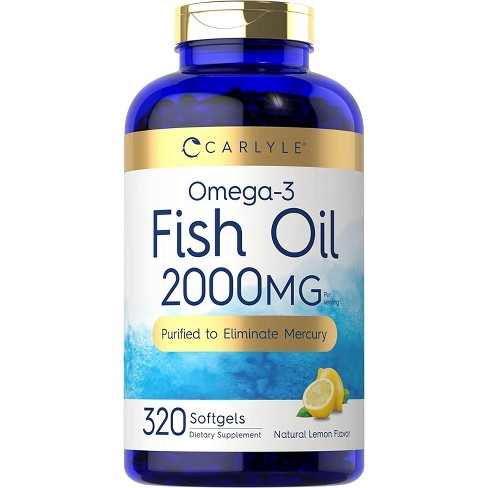 Carlyle Fish Oil 2000mg (600mg Total Omega 3) | 320 Softgels : Target