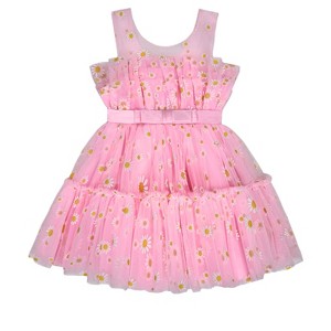 Delightful Daisy Embroidered Floral Tutu Dress Mia Belle Girls : Target