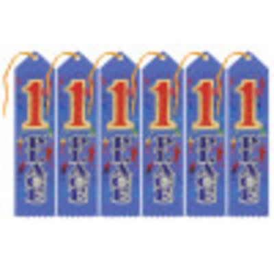 Diploma Mill 1st Place Award Ribbon, 2" X 8", Pack Of 6 (case Of 3 ...