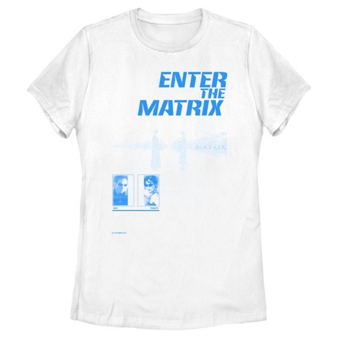 Women's The Matrix Enter The Matrix T-shirt - White - Large : Target