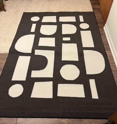 3'x5' Large Modern Shape Rug Cream - Room Essentials™ : Target