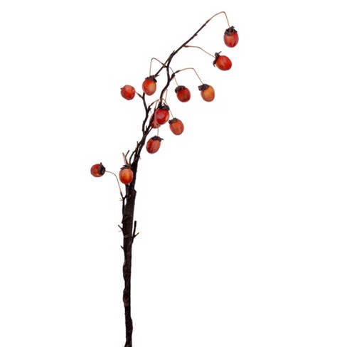 Vickerman 34.5" Orange Artificial Dried Persimmon Spray, 2 Per Bag ...