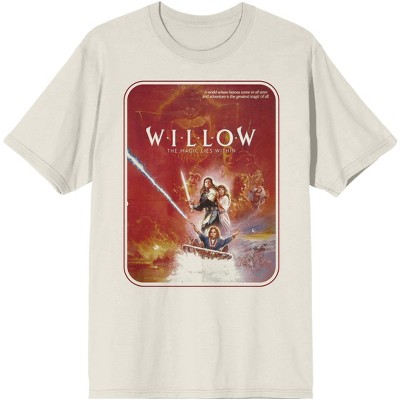 Willow Classic Movie Poster Crew Neck Short Sleeve Men's White T-shirt ...