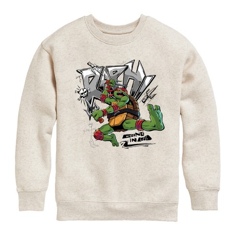 Teenage Mutant Ninja Turtles Raphael Going In Loud Graphic Long Sleeve Fleece Sweatshirt ...
