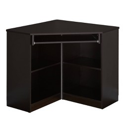 Corner Desk With Hutch - Black - Buylateral : Target