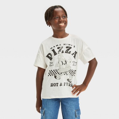 Grayson Mini Bb Drop Shoulder Tee - Pizza Graphic M : Target
