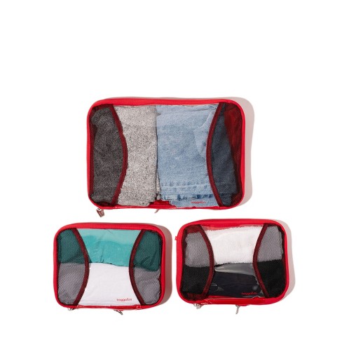 Baggallini 2 Medium / 1 Large Compression Packing Cubes Travel Set : Target