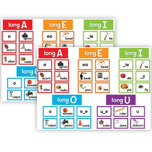 Teacher Created Resources® Long Vowels Pocket Chart Cards, 205 Pieces ...