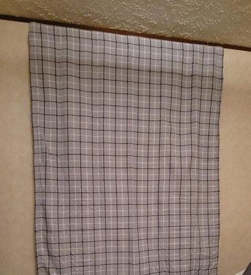 84"x50" Preston Plaid Rod Pocket And Back Tab Room Darkening Curtain ...