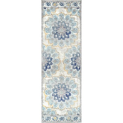 Nuloom Kiyoko Vintage Floral Kitchen Runner Rug - Hallway, Entryway, 2 ...