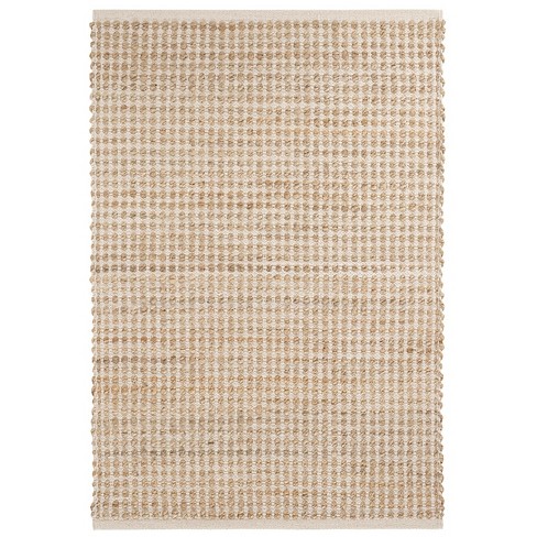 Home Conservatory Gravel Handwoven Jute Area Rug, 4' X 6', Ivory : Target