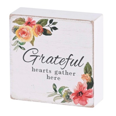 Dicksons Tplk33-249 Grateful Hearts Gather Here Floral White And Red 3 ...