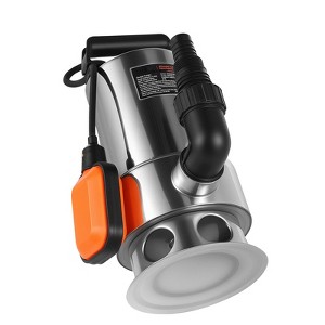 VEVOR 0.68 HP Submersible Sump Pump, 4000 GPH, Stainless Steel ...