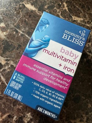 Mommy's Bliss Baby Multivitamin + Iron - 1 Fl Oz : Target